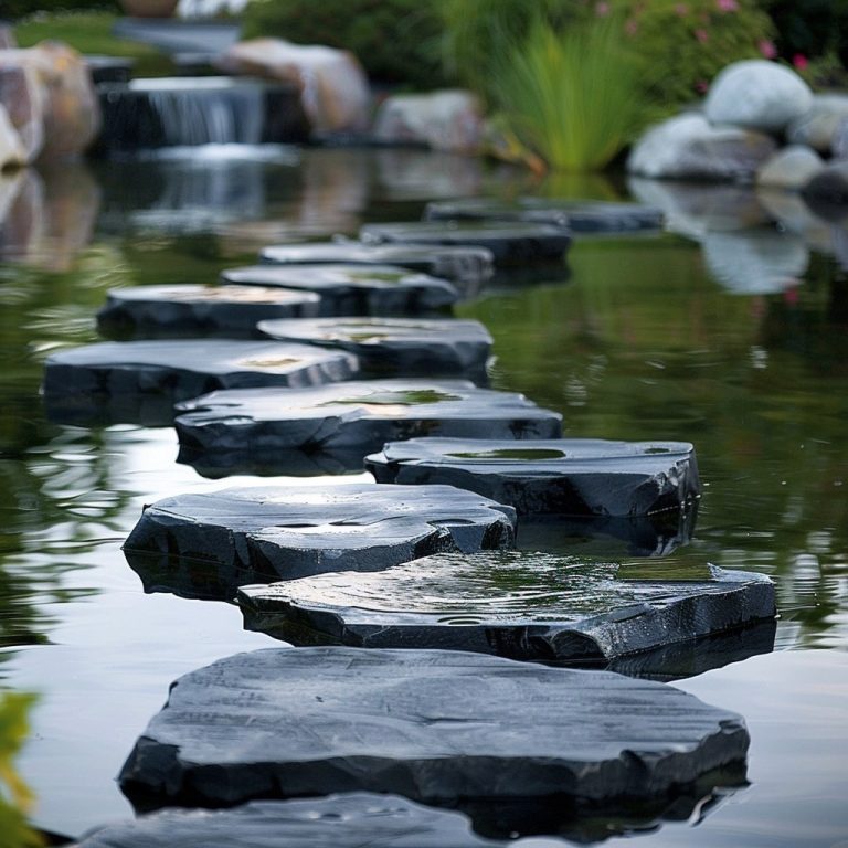 20 Black Rock Landscaping Ideas - Planted Shack